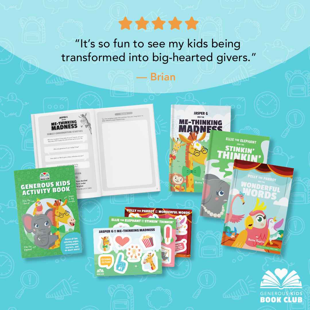 Generous Kids 3 Book Bundle with activity book – Generous Family | Home ...