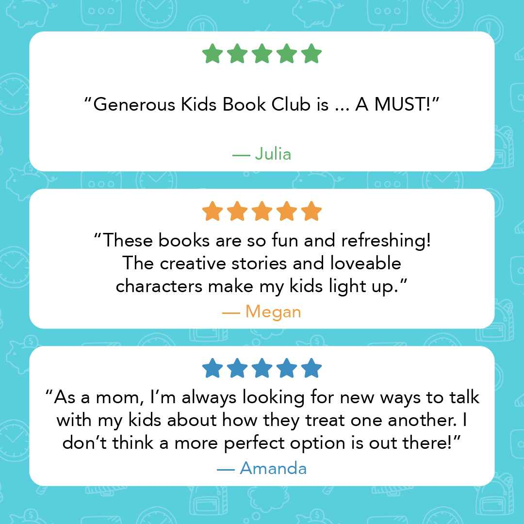 Generous Kids 3 Book Bundle with activity book – Generous Family | Home ...